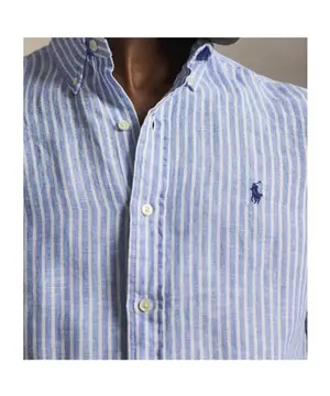 Polo Ralph Lauren Logo Detailed Striped Shirt