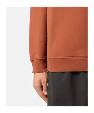 Stone Island Regular-fit Crewneck Sweatshirt With Ribbed Inserts