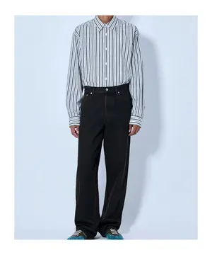 Dries Van Noten Striped Print Shirt