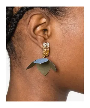 Marni Floral-motif Drop Earring