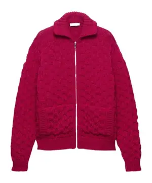 Prada Zip Up Cardigans For Women