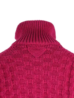 Prada Wool Cardigan - Of Raspberry