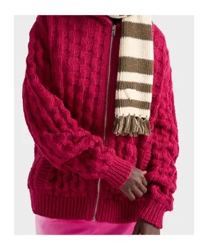 Prada Wool Cardigan - Of Raspberry