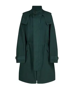 Dries Van Noten Long-sleeve Casual Jacket With A Stand-up Collar - Green