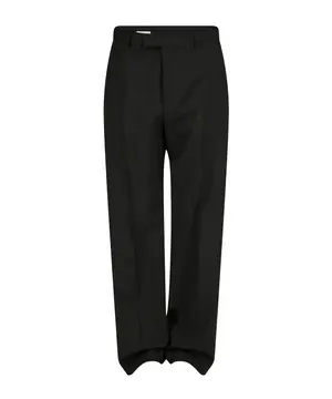 Dries Van Noten Long Straight-leg Wool Pants
