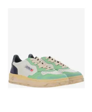 AUTRY Medalist Colour-block Low-top Sneakers - Nude
