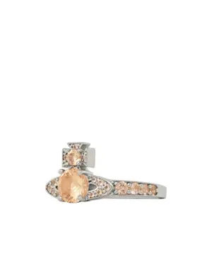 VIVIENNE WESTWOOD Ismene Ring With Pavé Crystal Inlay - Yellow