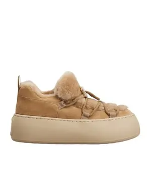 ROGER VIVIER Viv' Up Sneakers With Crystal Buckle