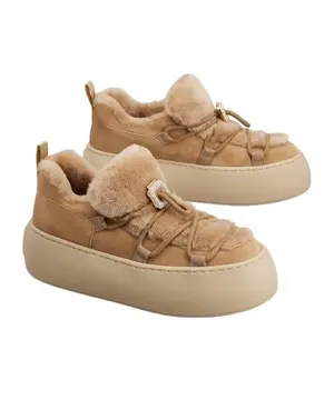ROGER VIVIER Viv' Up Sneakers With Crystal Buckle