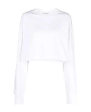 Stella McCartney S-wave Crewneck Cropped Sweatshirt