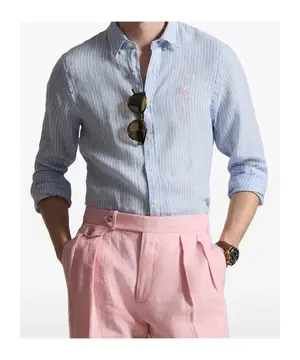 Polo Ralph Lauren Logo Embroidered Striped Shirt
