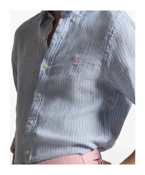 Polo Ralph Lauren Logo Embroidered Striped Shirt