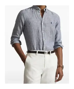 Polo Ralph Lauren Logo Embroidered Striped Shirt