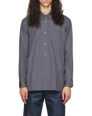 Comme Des Garçons Gray Logo Shirt