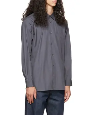 Comme Des Garçons Gray Logo Shirt