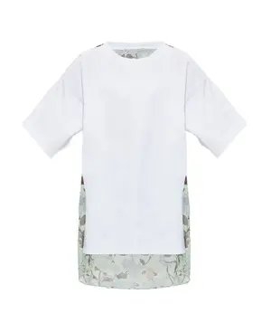 Stella McCartney Floral Printed Panelled T-shirt