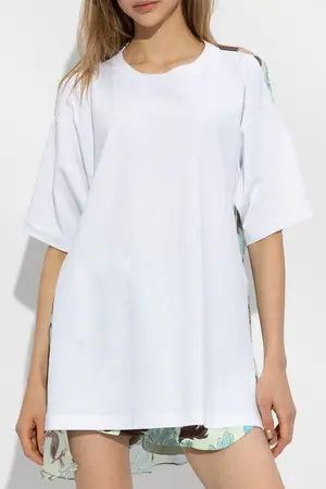 Stella McCartney Floral Printed Panelled T-shirt