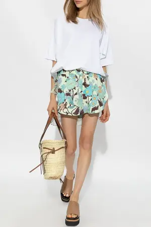 Stella McCartney Floral Printed Panelled T-shirt