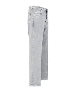 Rick Owens Honeycomb-textured Straight-leg Jeans