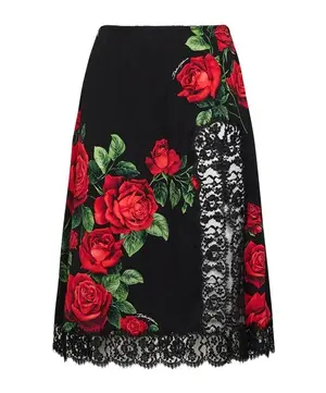 Dolce & Gabbana Midi Skirt - Black
