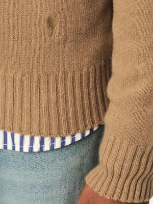AMI Paris Long-sleeve Knit Top