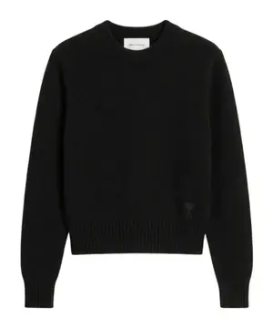 AMI Paris De Coeur Jumper - Black