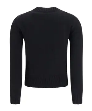 AMI Paris De Coeur Crew Neck Jumper - Black
