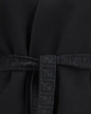 Fendi Wool Midi Coat - Black