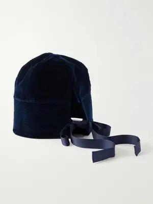 LES VACANCES D'IRINA Cotton-velvet Sailor Hat