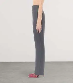Valentino Garavani Silk-wool Straight Trousers