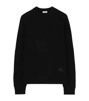 Burberry Cashmere Ekd-embroidered Sweater
