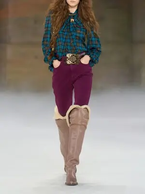 Chloé Embellished Leather Belt - Brown