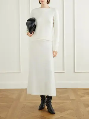 LISA YANG Cashmere Crew Neck Sweater - Neutrals