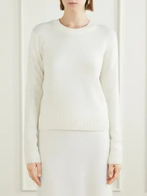 LISA YANG Cashmere Crew Neck Sweater - Neutrals