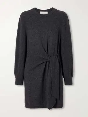 LISA YANG Abrielle Knotted Cashmere Mini Dress