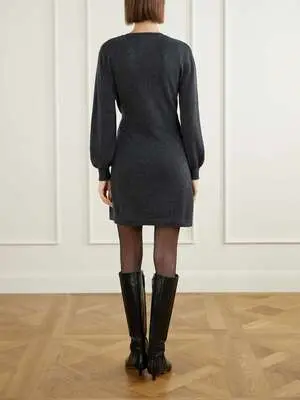 LISA YANG Abrielle Knotted Cashmere Mini Dress