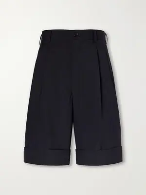 Comme Des Garçons Pleated Wool Shorts