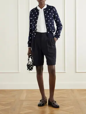 Comme Des Garçons Pleated Wool Shorts