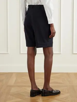 Comme Des Garçons Pleated Wool Shorts