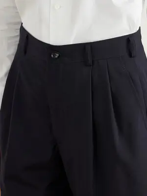 Comme Des Garçons Pleated Wool Shorts