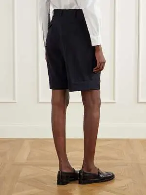 Comme Des Garçons Pleated Wool Shorts