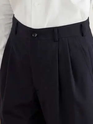 Comme Des Garçons Pleated Wool Shorts
