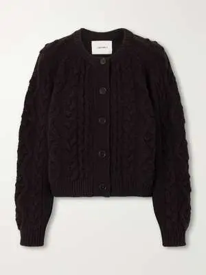 LISA YANG Winroe Cable-knit Cashmere Cardigan