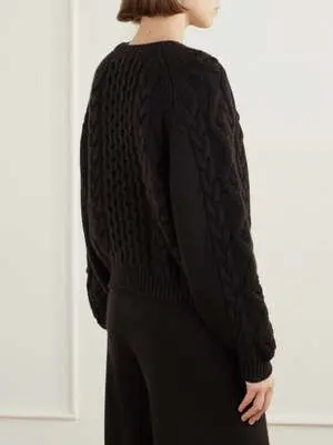 LISA YANG Winroe Cable-knit Cashmere Cardigan