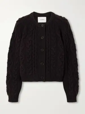 LISA YANG LISA YANG Winroe Cable-Knit Cashmere Cardigan