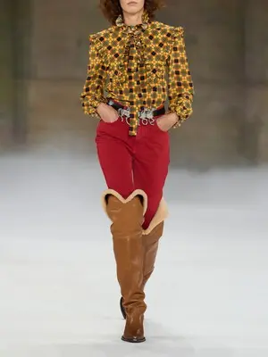 Chloé Running Horses Leather Belt