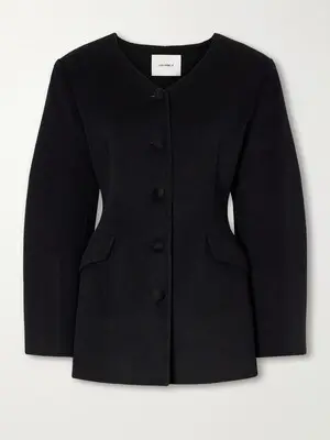 LISA YANG Double Wool And Cashmere-blend Jacket - Black