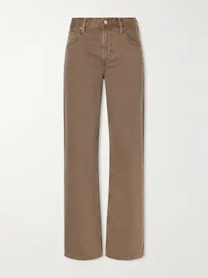 Citizens Of Humanity Lindz Mid-rise Straight-leg Jeans - Brown