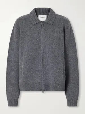 LISA YANG Aleyda" Cashmere Zip-up Cardigan - Gray