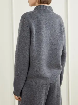 LISA YANG Aleyda" Cashmere Zip-up Cardigan - Gray